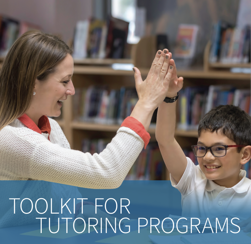 New Toolkit For Tutoring Programs National Student Support Accelerator